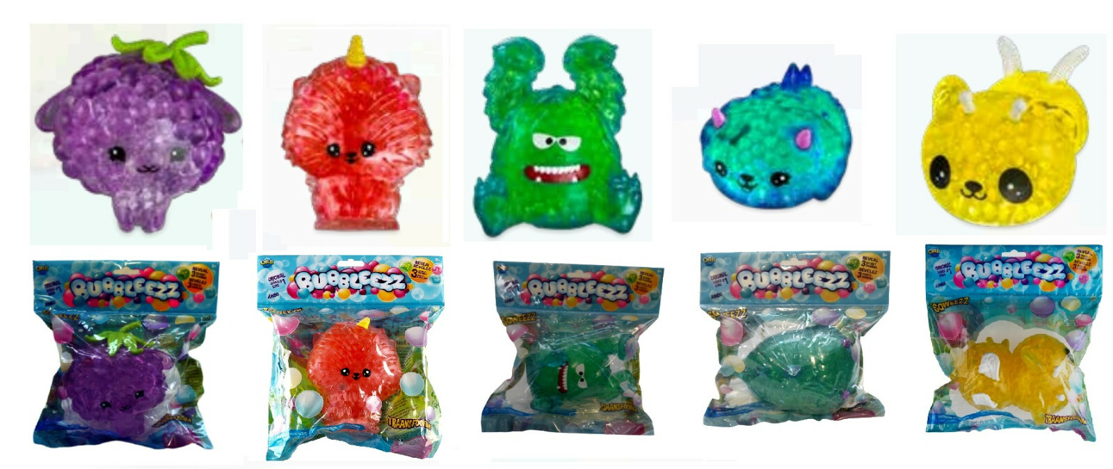 NEW ~ ORB BUBBLEEZZ Jumbo Original Series 1 Squeezz Doll Secret Charms ...