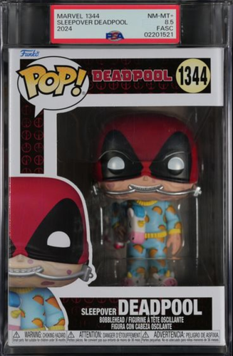 Sleepover Deadpool Marvel 1344 Funko Pop! PSA 8.5 NM-MINT+ | eBay
