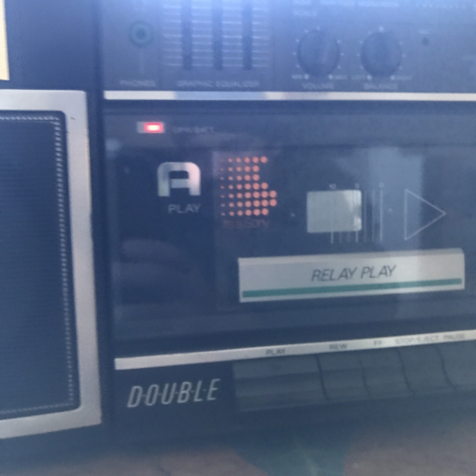 AS-IS Vtg SONY CFS-W360 FM/AM Stereo Dual Cassette Boombox w/Detachable ...