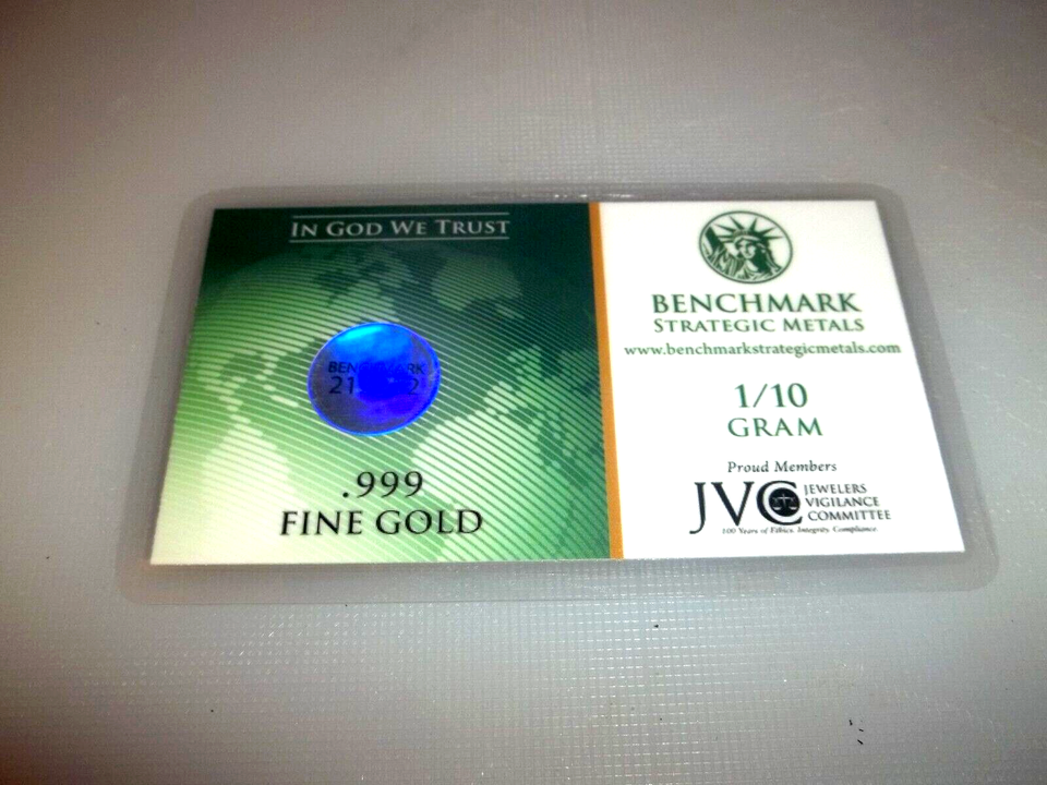 24K GOLD 1/10TH GRAM GOLD CERT CARD | eBay