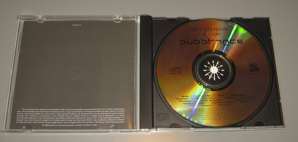 Joy Division - Substance (CD, 1988, Qwest Records) | eBay