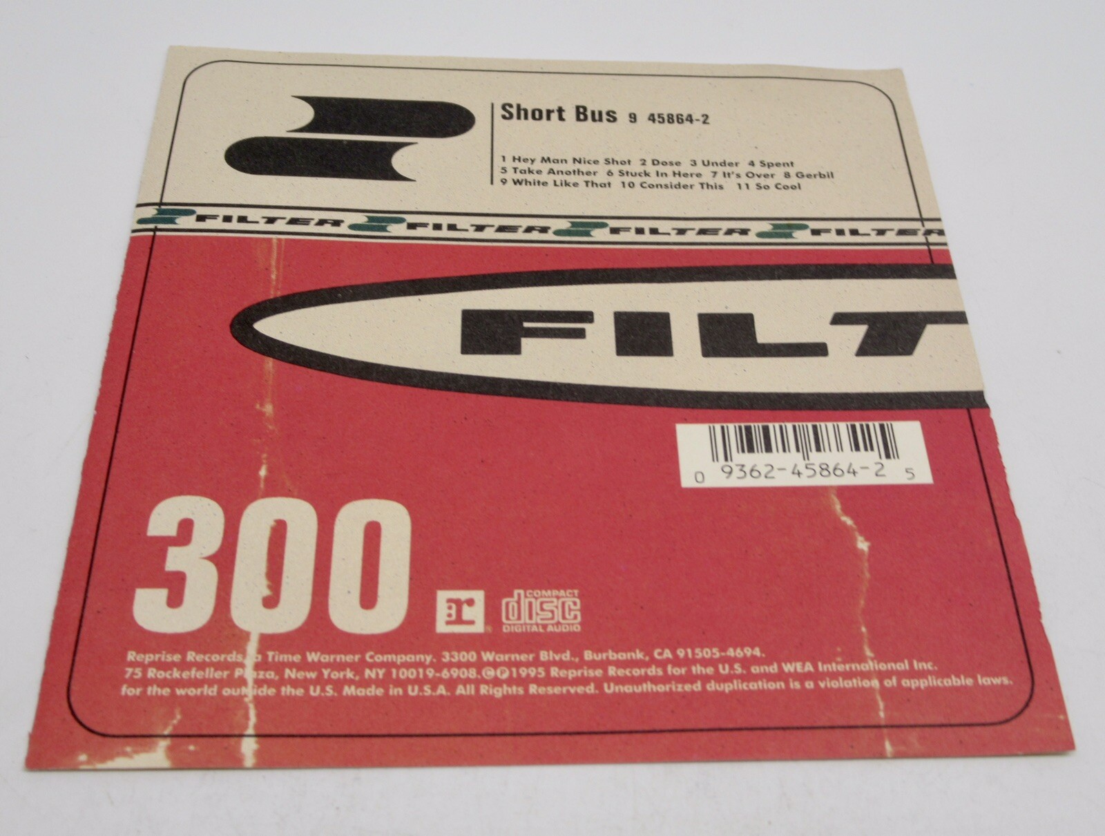 Filter Short Bus Reprise 1995 Compact Disc | eBay