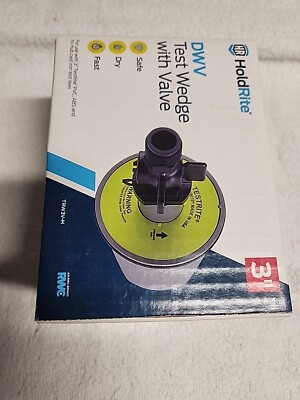 HoldRite Dwv Test Wedge W/ Valve 3" Testrite PVC Abs & No Hub Cast iron ...