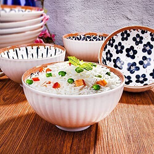 Japanese Rice Bowls Small Rice Bowls 4.5 Inch Bowls Set Vintage Dessert ...
