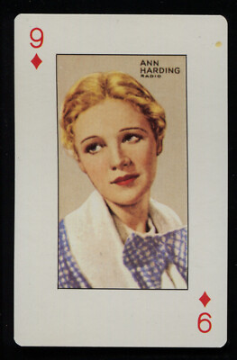 Ann Harding Movie Film Star Screen Legend Playing Trading Card | eBay