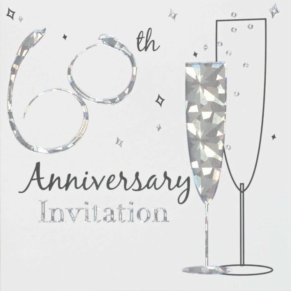 60th Wedding Anniversary Party Invitations 60th Wedding Anniversary