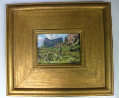 Original Painting ~Darrell Thomas~SPRINGTIME PICACHO PEAK~Navarro ...