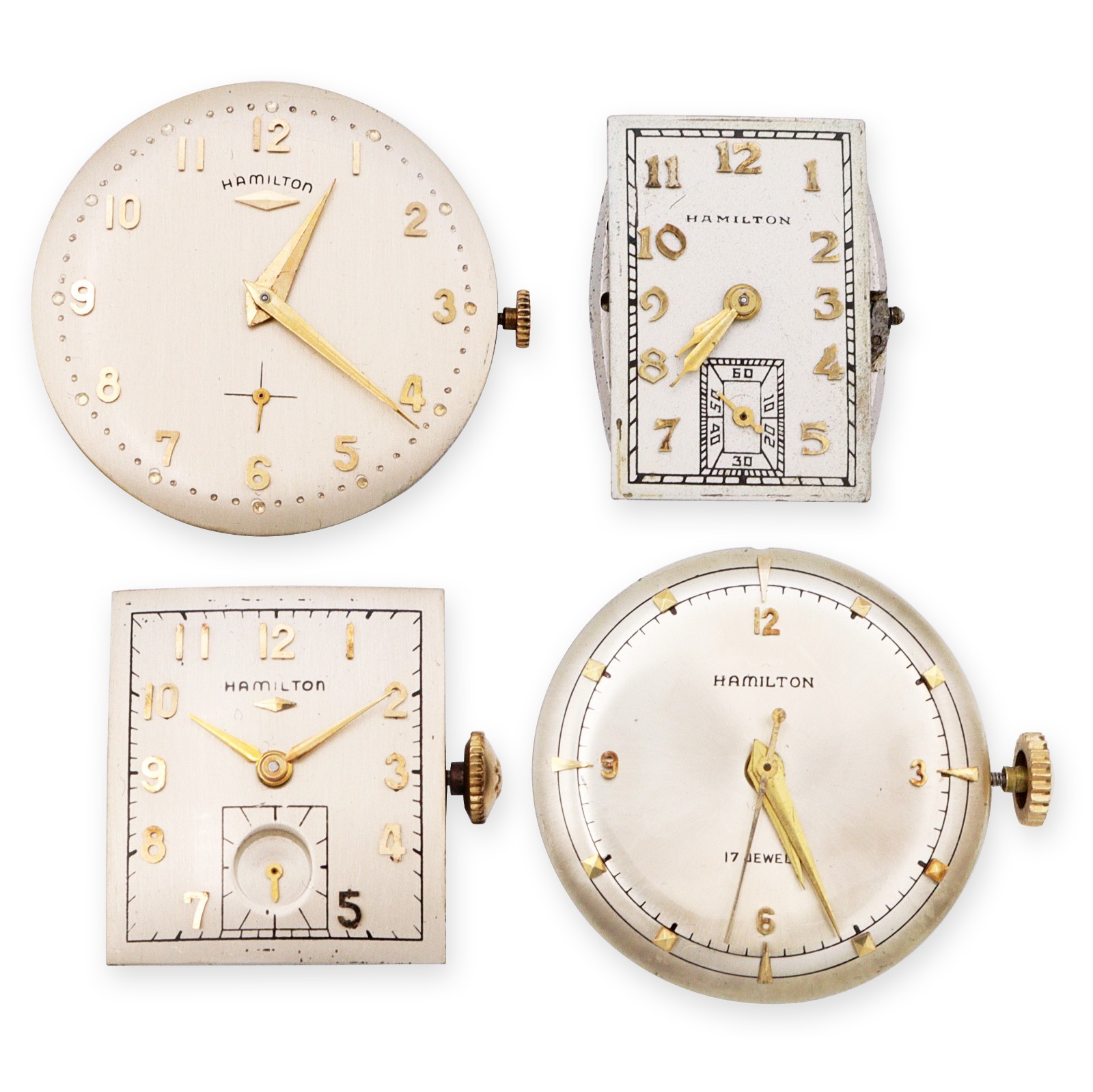 Lot of 4 Vintage Hamilton Watch Movements | eBay