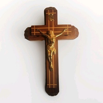 Vintage Catholic Wooden Crucifix Last Rights Sick Call Exorcism Kit ...