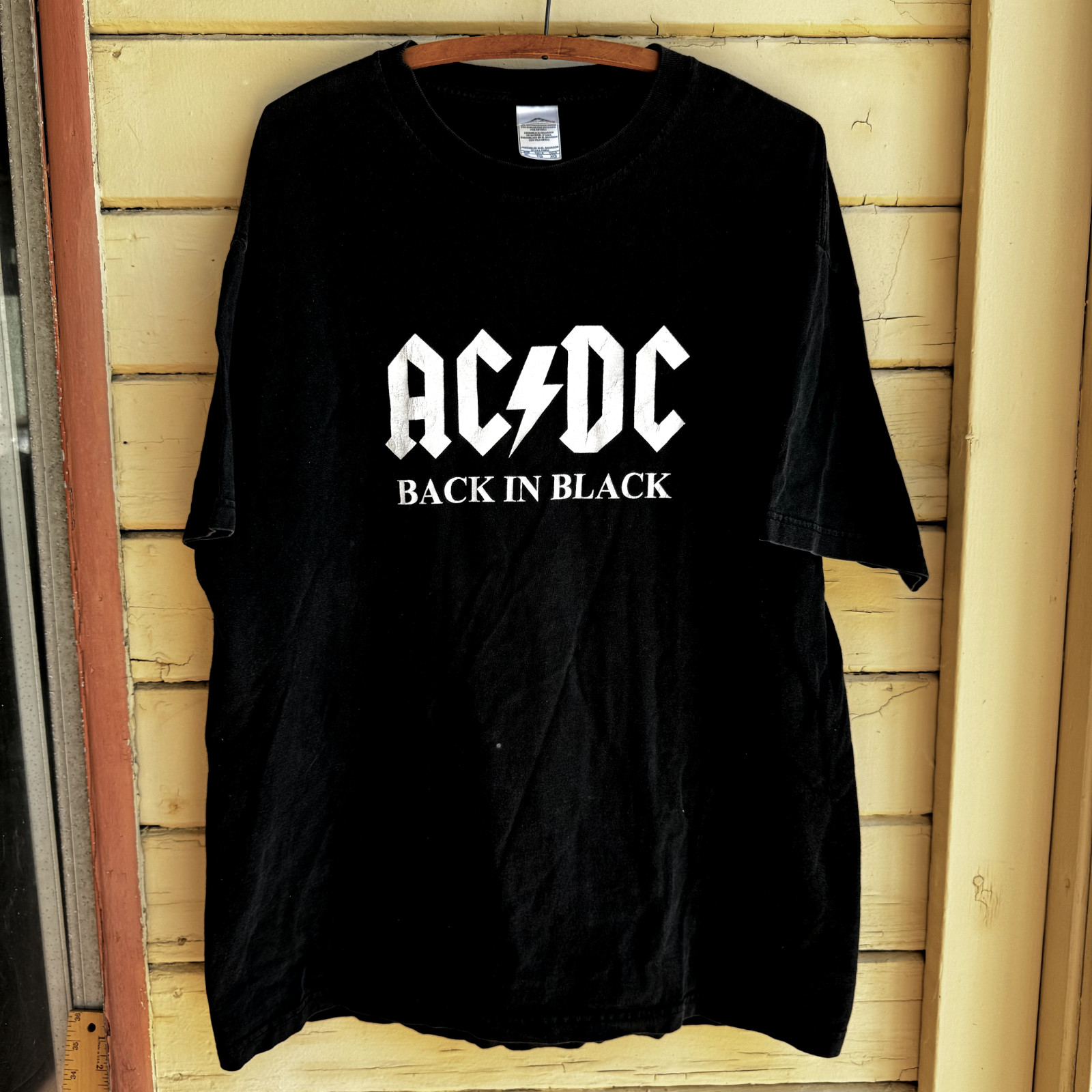 Vintage 2000s Y2K ACDC Back in Black Rock Metal Band … - Gem