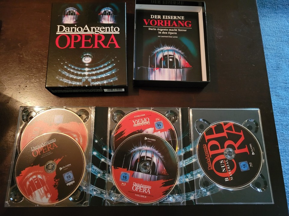 Opera 4K UHD/Blu-ray Limited Edition Hardcase German Import ARGENTO ...