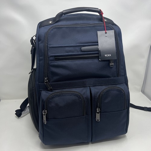 TUMI Compact Laptop Brief Pk Backpack Navy Blue 15” Ballistic Nylon ...