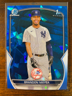 2023 Bowman Chrome Sapphire Brandon Mayea #BCP-188 1st Prospect NY ...