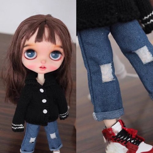 Mini Ripped Jeans Pants for azone ob24 Dolls For blythe Dolls | eBay ...