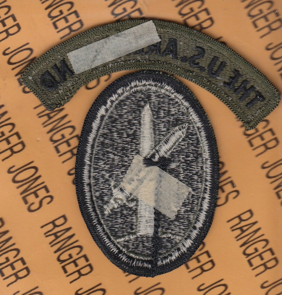 US Military District of Washington MDOW w/ ARMY CHORUS BDU OD patch tab ...