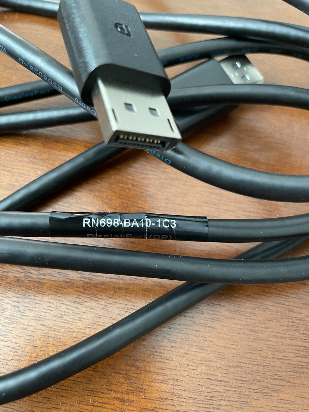 Dell RN698$BA1 R DisplayPort Monitor Cable Dehong AWM 20276 30V VW-1 ...