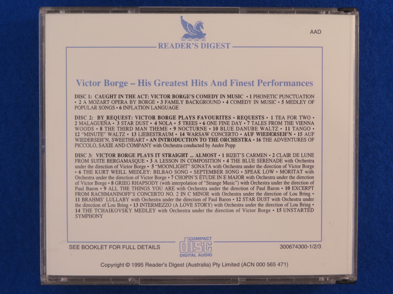 Victor Borge His Greatest Hits And Finest Performances - CD - Fast ...