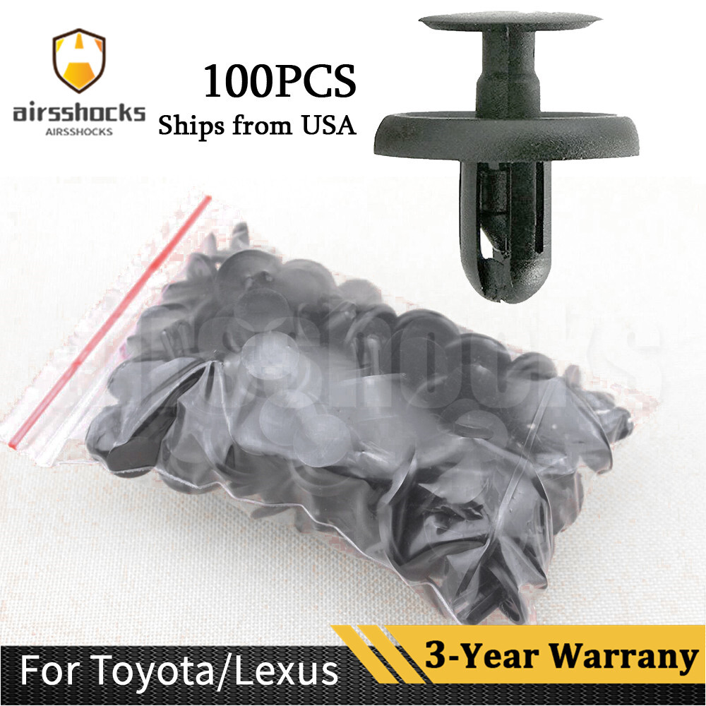 100 Pcs Engine Cover Grille Bumper Retainer Clips for #90467-07211 ...