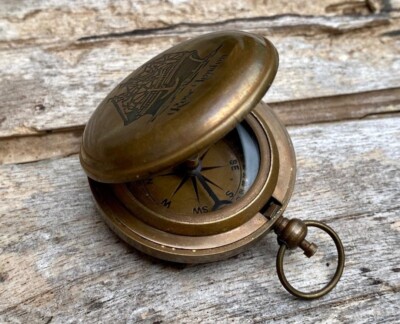 pocket compass | vintage style compass | handmade compass | brass ...