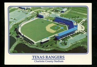 Texas TX postcard Charlotte County Stadium sport Texas Rangers Baseball ...