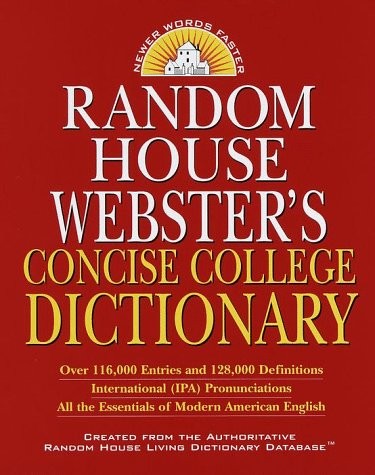 Random House Webster's Concise College Dictionary 375405291| eBay