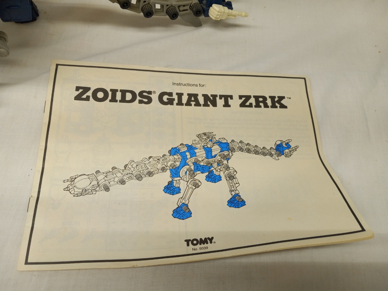1983 Tomy Toys Zoids Giant ZRK Near Complete w/ Instructions 3 Pilots ...