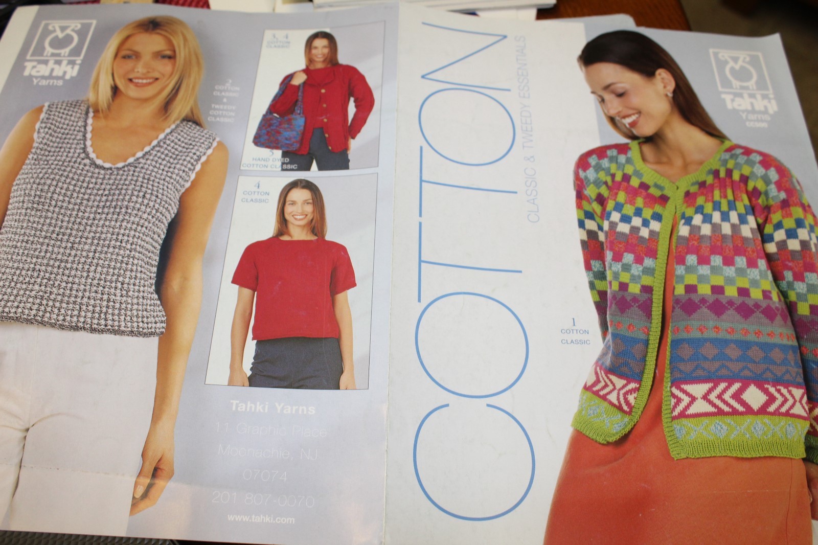 Tahki Knitting Pattern Cotton Classic or Tweedy 4 designs | eBay