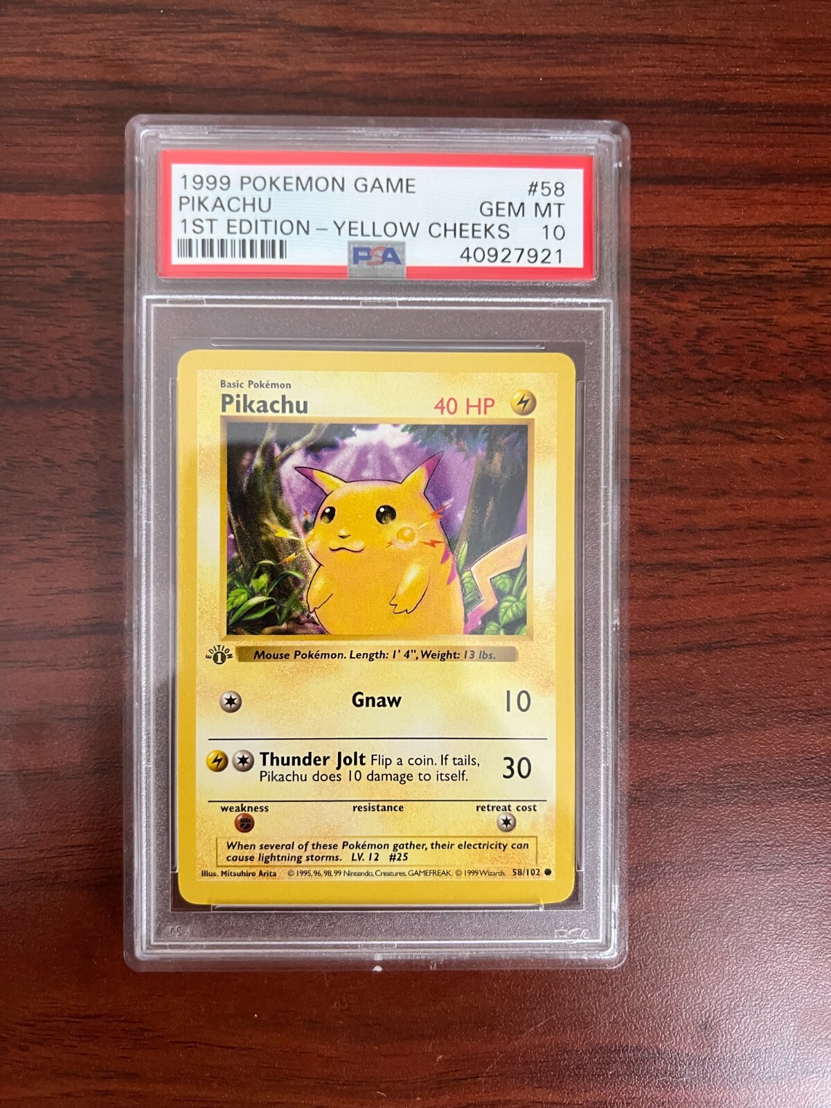 Pikachu 1999 Pokemon Game #58 1st Edition (Yellow Cheeks) Price Guide ...