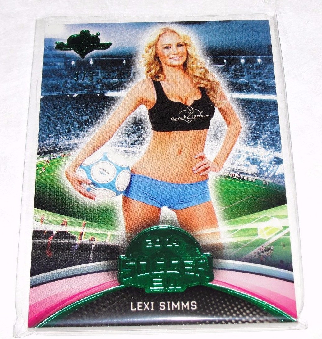 2014 Benchwarmer LEXI SIMS Soccer #58 Green Foil Variant/3 PLAYBOY Cyber Simms | eBay