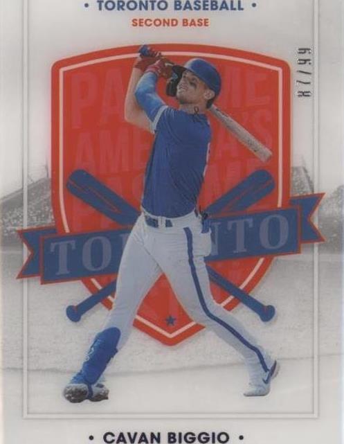 2021 Panini Chronicles - America's Pastime Cavan Biggio #39 Blue /99 ...