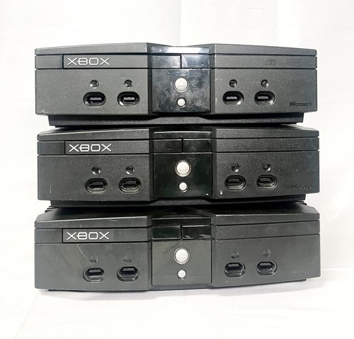 Lot of 3x Microsoft Xbox Original Consoles BLACK FOR PARTS OR REPAIR | eBay