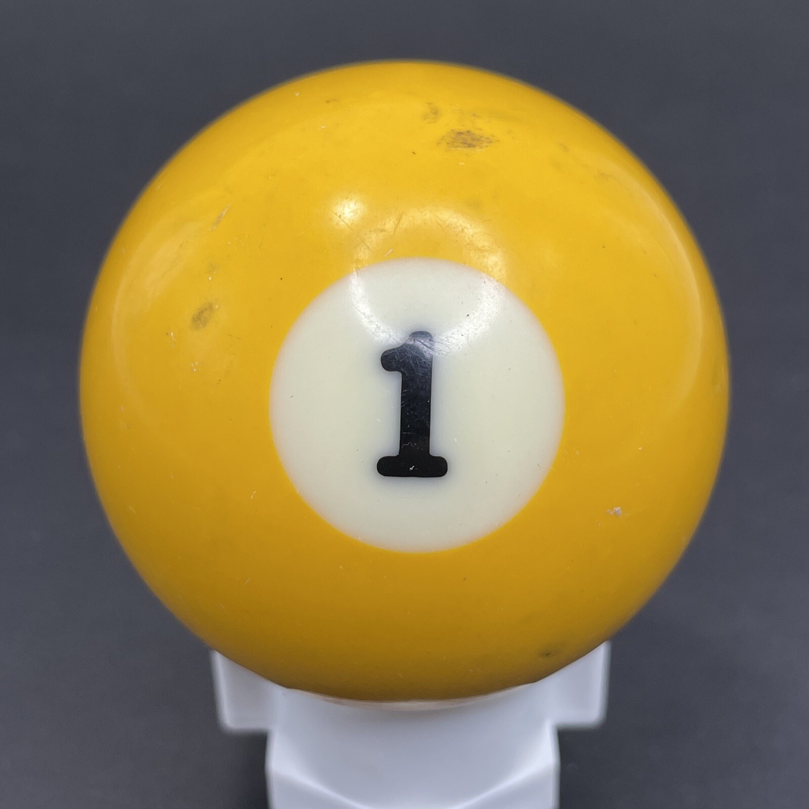 Vintage 1980s Snooker #1 Billiard Pool Ball 2 1/4" Diameter 6oz ...