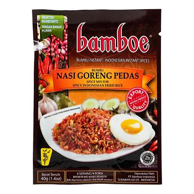 Bamboe Nasi Goreng Pedas 40g Paste für gebratenen Reis Bratreis Gewürz ...
