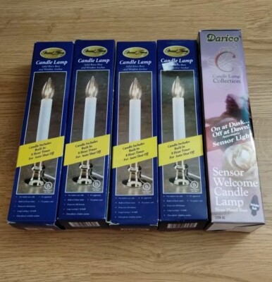 Bundle Darice Sensor Welcome Candle Lamps Solid Brass Base with Bulbs ...