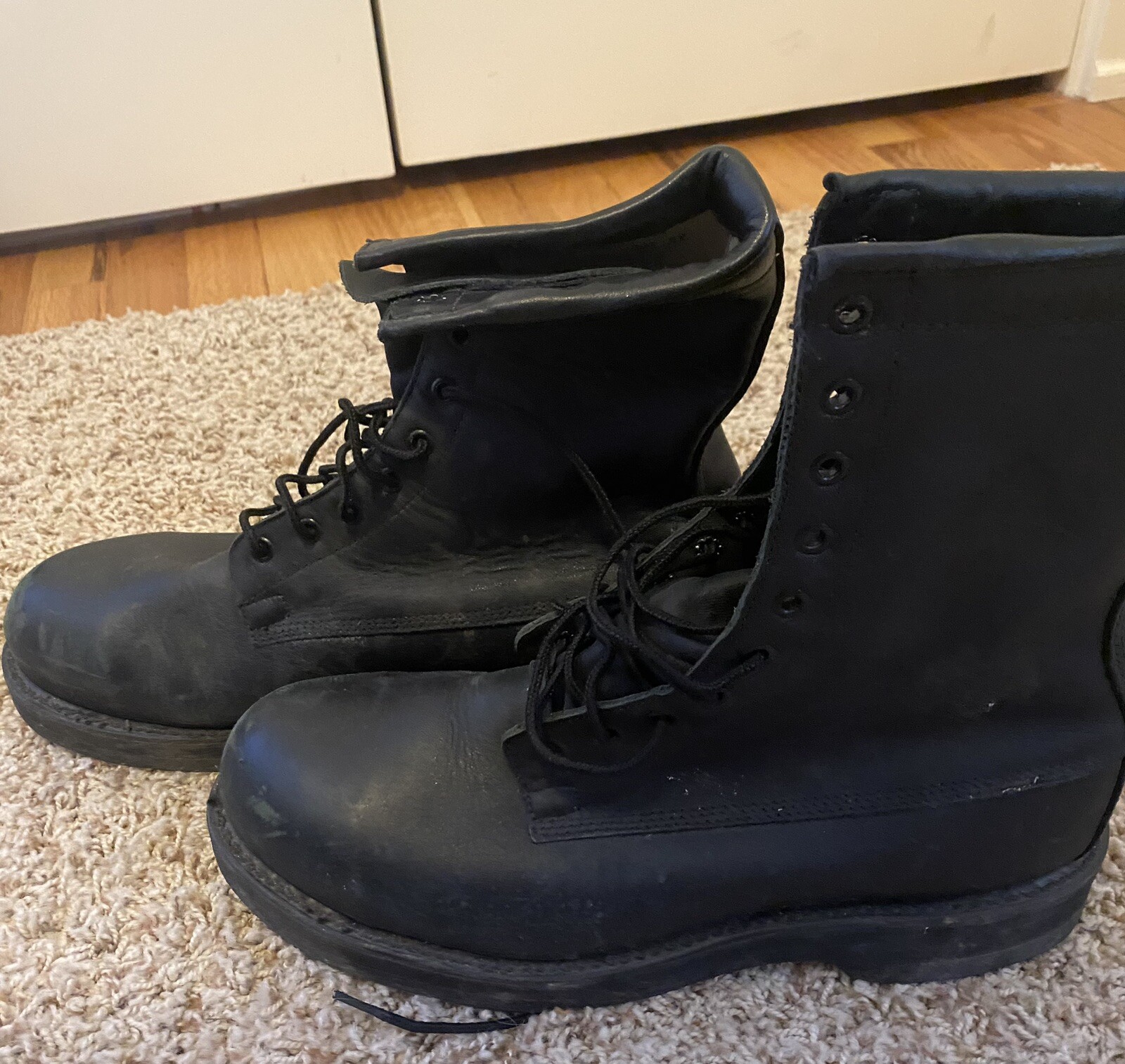 Addison Shoe Company Boots Army Combat Black Men’s S… - Gem