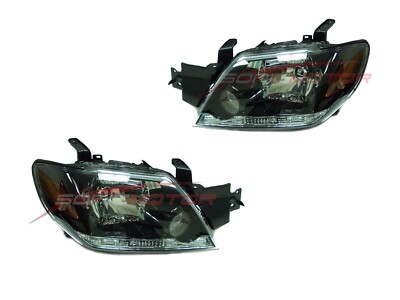 2003-2004 Mitsubishi Outlander Head Light Headlights Lamps Pair LH+RH w ...