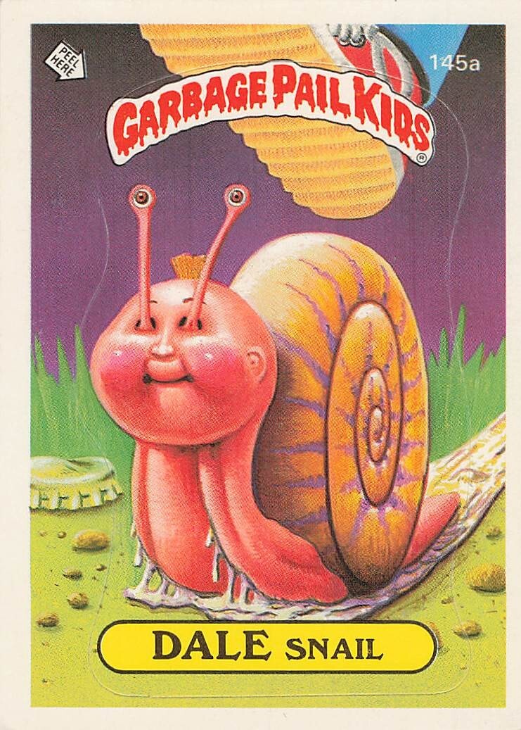 1986 GARBAGE PAIL KIDS DALE SNAIL #145A | eBay