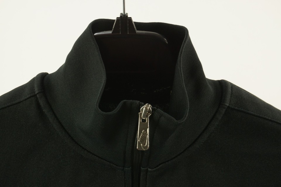 Nike Sportswear NSW Men's Small Black Woven Metal Zipper Full Zip Track ...