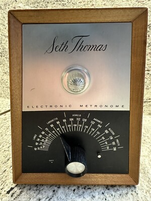 Vtg 60/70's Seth Thomas Model E962-000 Electronic Metronome Free ...