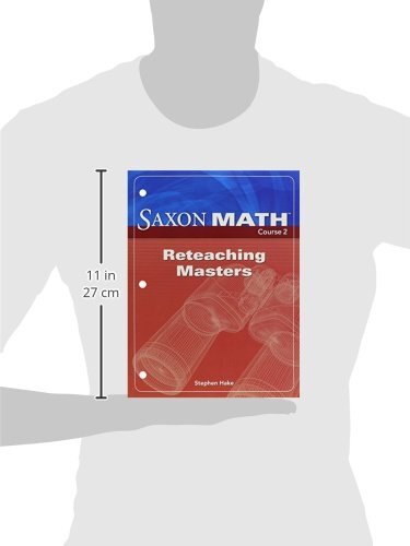 Saxon Math, Course 2: Reteaching Masters [Paperback] SAXON PUBLISHERS ...