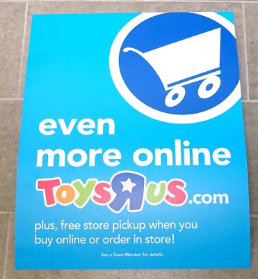 Toys R Us Store RARE Display Sign Delivery & Assembly Even More Online ...