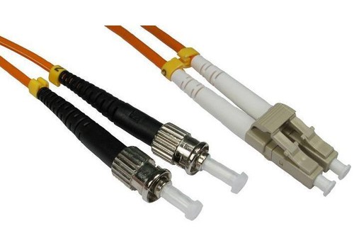 LC-ST Duplex OM2 50/125µm Multimode Fibre Optic Patch Lead, 3m ...