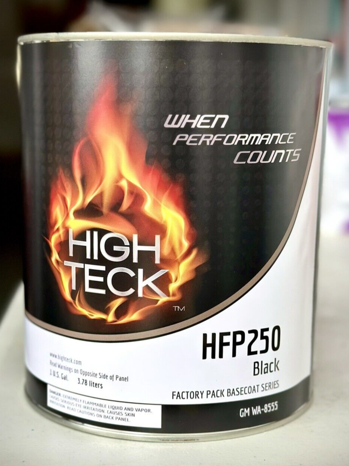 High Tek HFP 250 GM 8555 Ebony Black Basecoat Auto Paint | 1gal ...