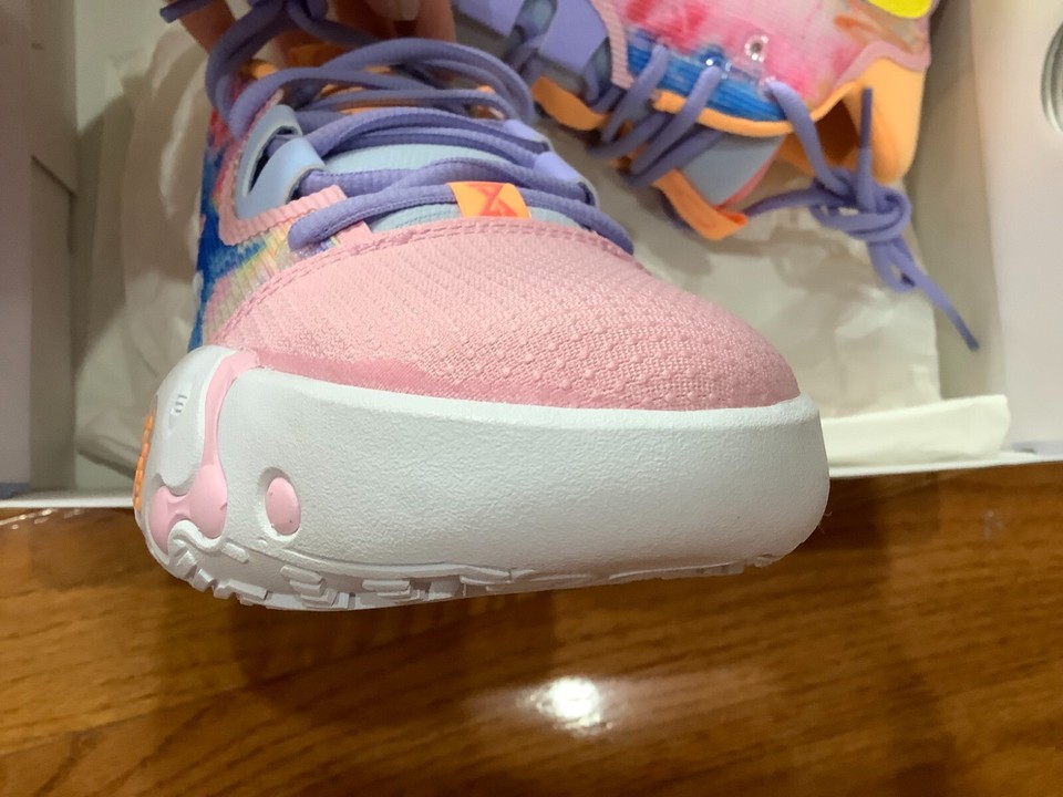 Nike PG 6 Painted Swoosh Paul George DO9824-100 PINK BLUE ORANGE WHITE ...