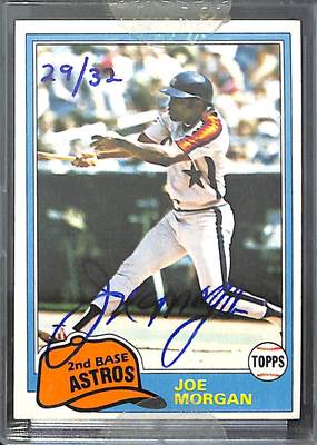 2004 Topps Originals Signature Edition Autograph 1981 Joe Morgan #560 ...