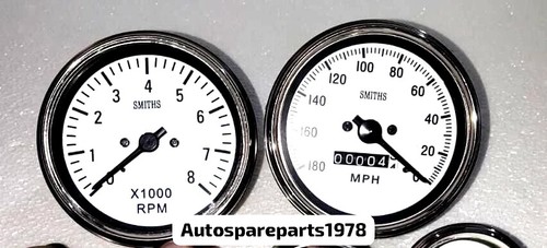 Smiths Replica Speedometer 180-0 MPH and 0-8000 RPM Electronics ...