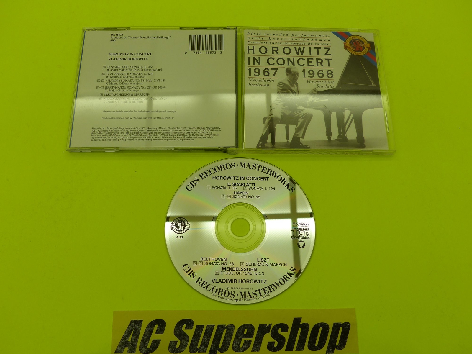 Horowitz in concert 1967 - 1968 - CD Compact Disc | eBay