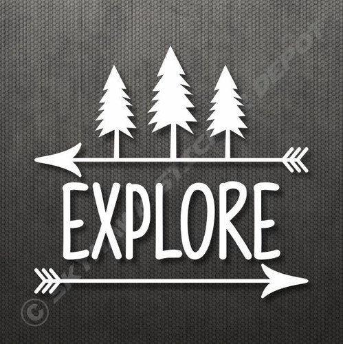Explore Bumper Sticker Vinyl Decal Car Decal Truck Sticker Hiking ...