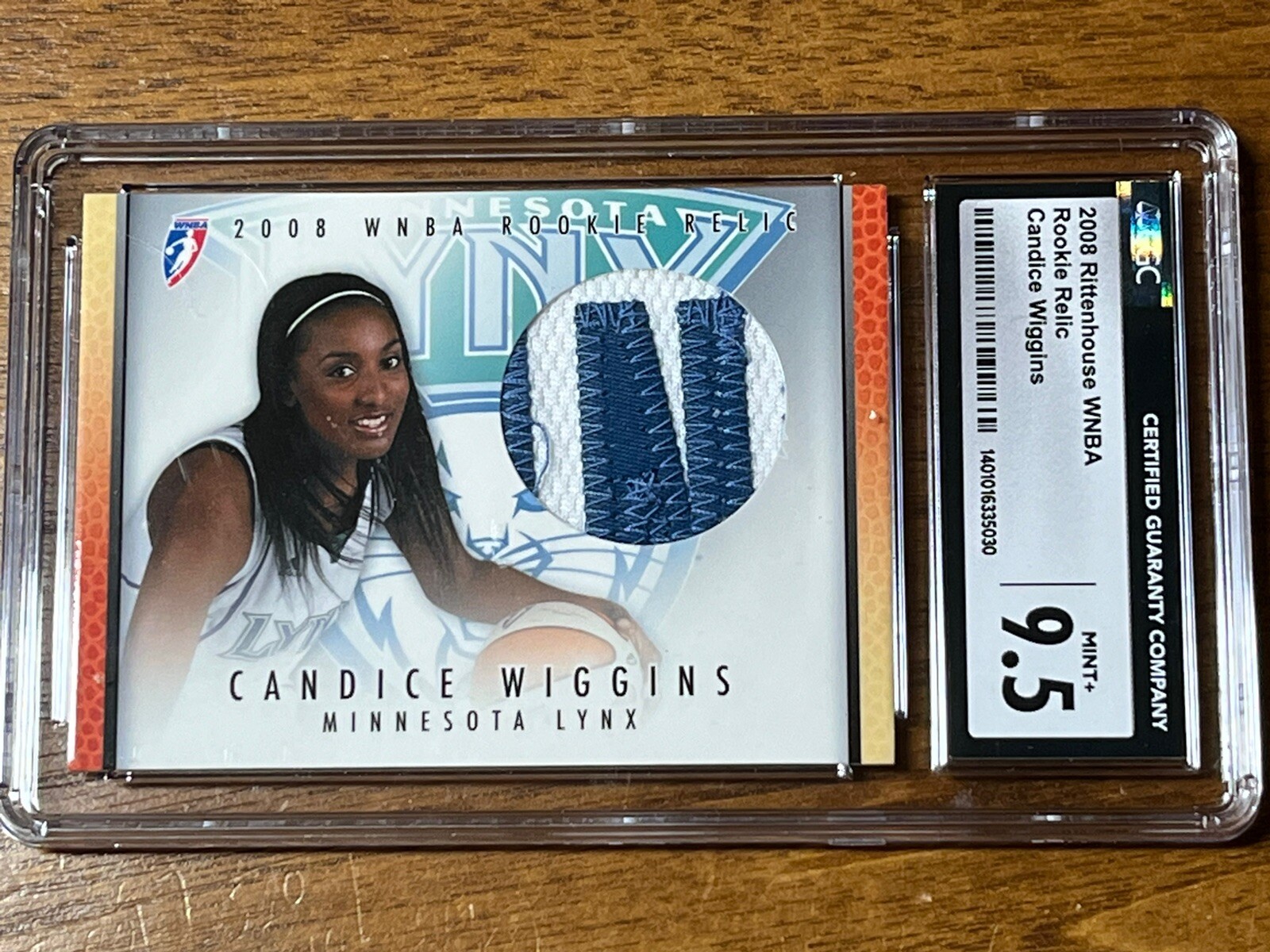 2008 Rittenhouse WNBA Rookie Relic Jersey 2 Color Patch Candice Wiggins ...