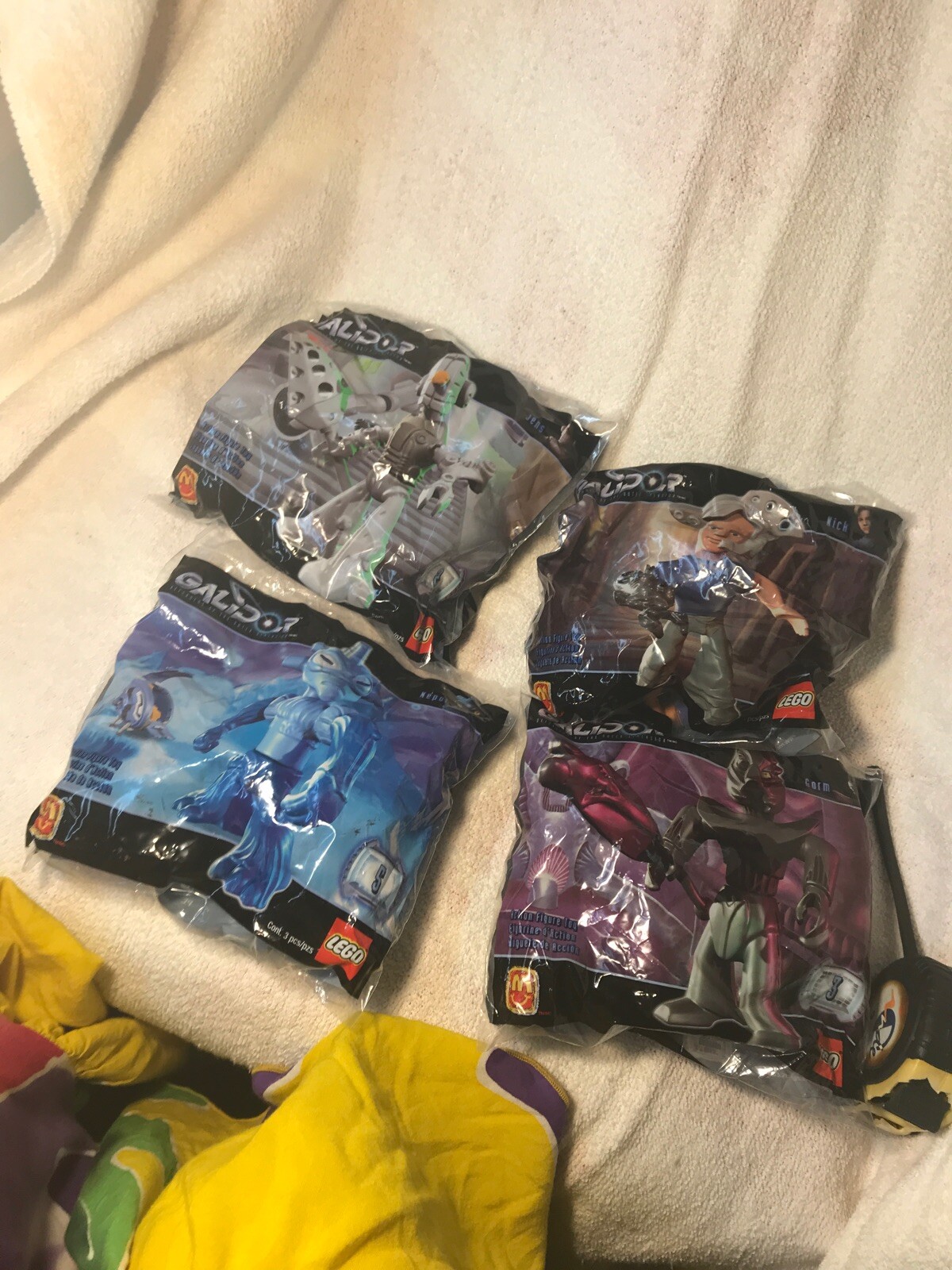 NOS 2002 Sealed LEGO McDonald's Galidor: 4 Polybags Nepol Nick Jens ...